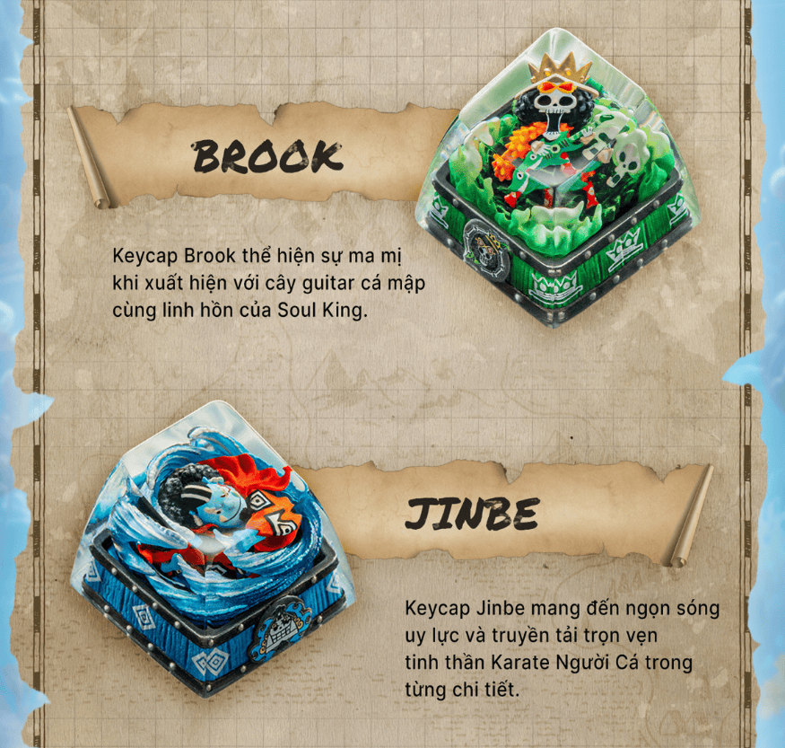 Nút bàn phím cơ One Piece - Collection 2 - Anime Artisan Resin Keycap ...