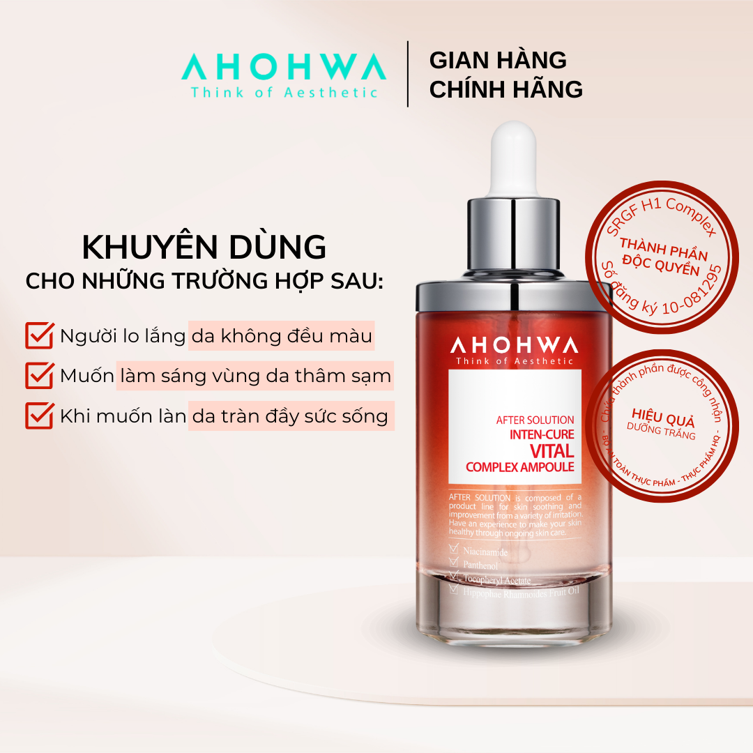 Serum Tinh Chất Dưỡng Sáng Đều Màu Da AHOHWA Inten-cure Vital Complex ...