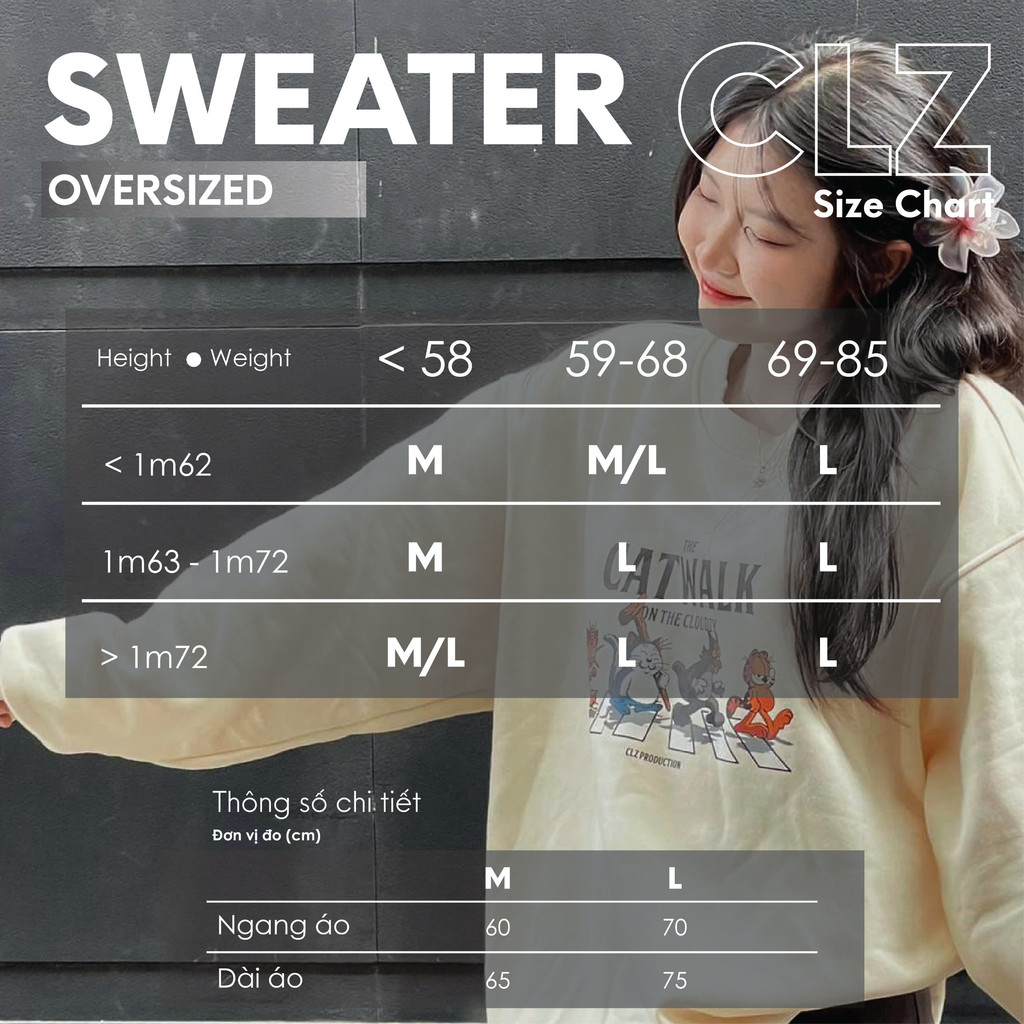 Áo sweater nam nữ unisex form rộng len nỉ local brand đẹp cặp đôi ...