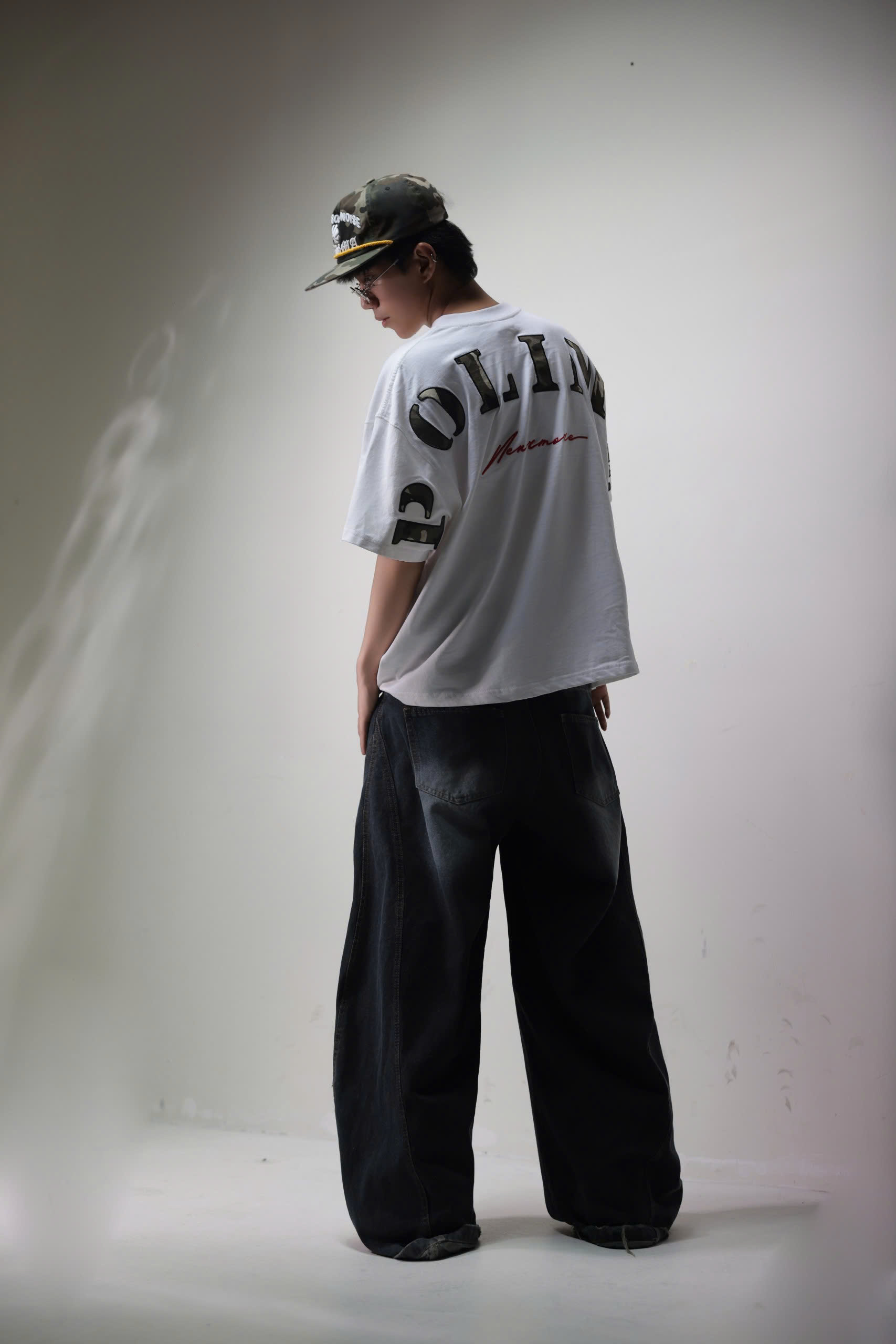 Áo phông big boxy 280gsm thêu xù tee local brand form rộng bigsize ngắn ...