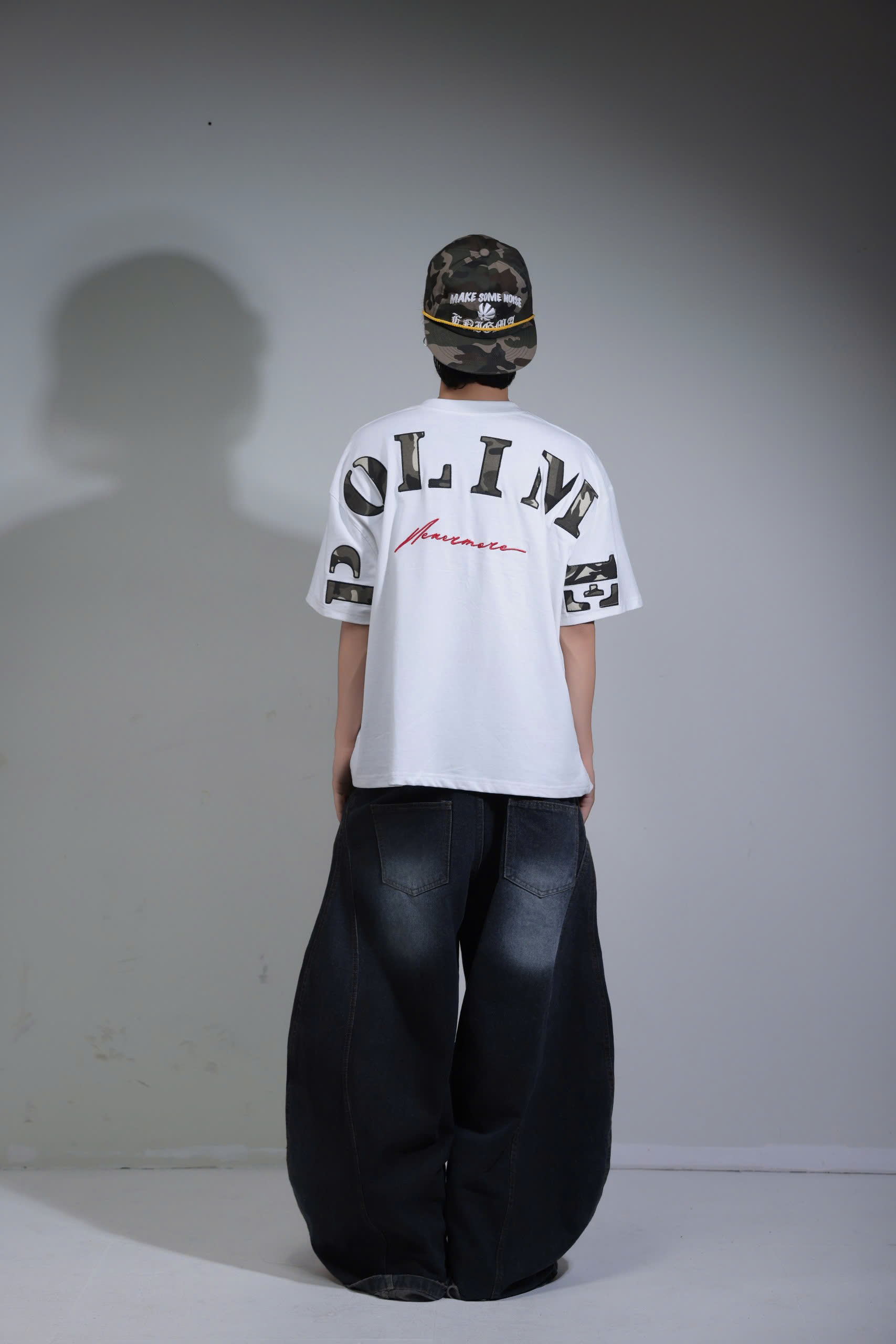 Áo phông big boxy 280gsm thêu xù tee local brand form rộng bigsize ngắn ...