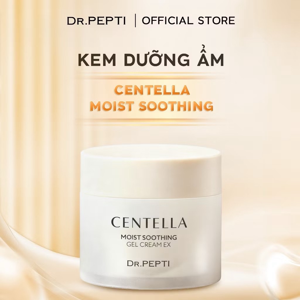 Kem Dưỡng Ẩm Rau Má Dr.Pepti Centella Moist Soothing Gel Cream EX 70ml ...