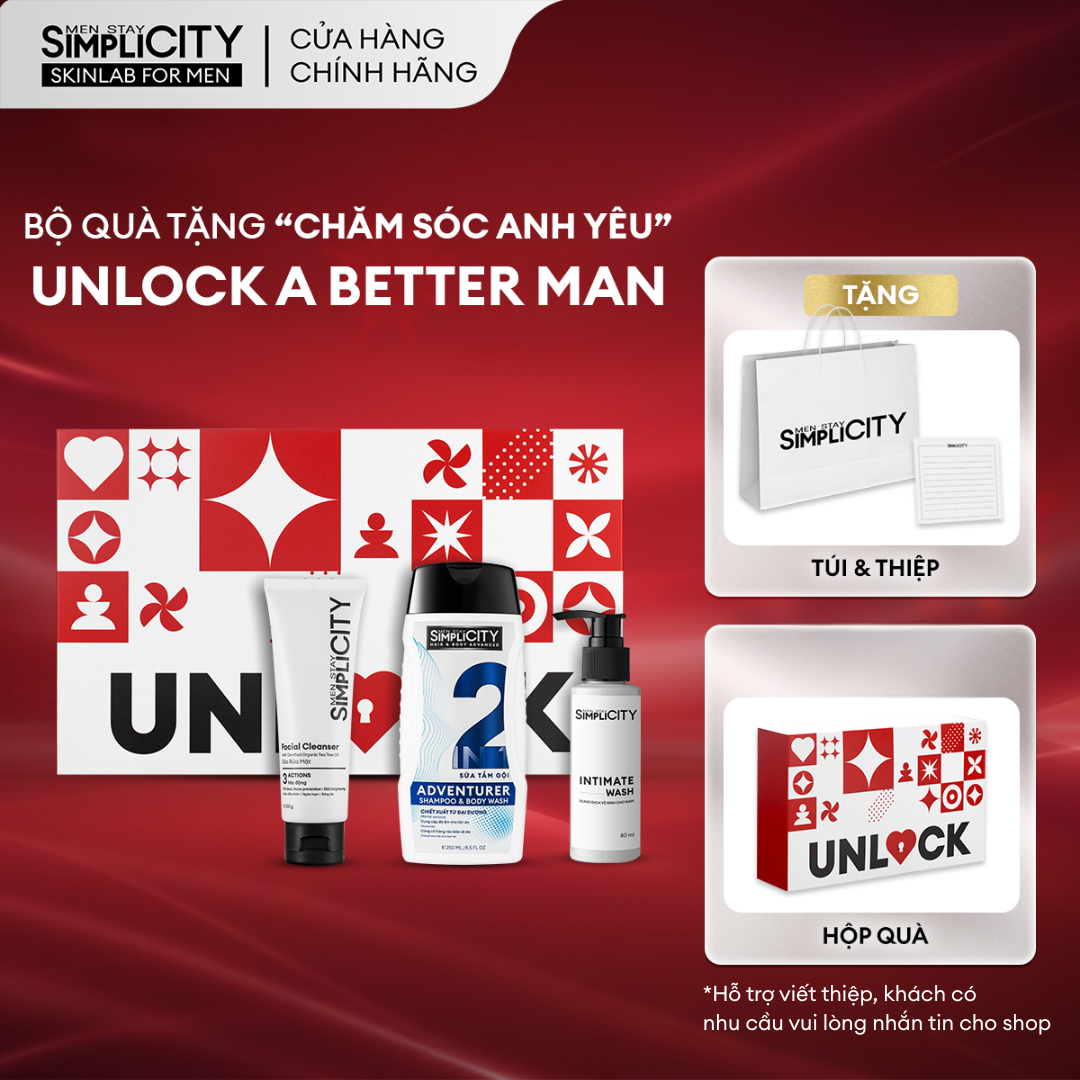 Set quà tặng bạn trai valentine CHỈN CHU TOÀN DIỆN, chăm sóc cơ thể ...