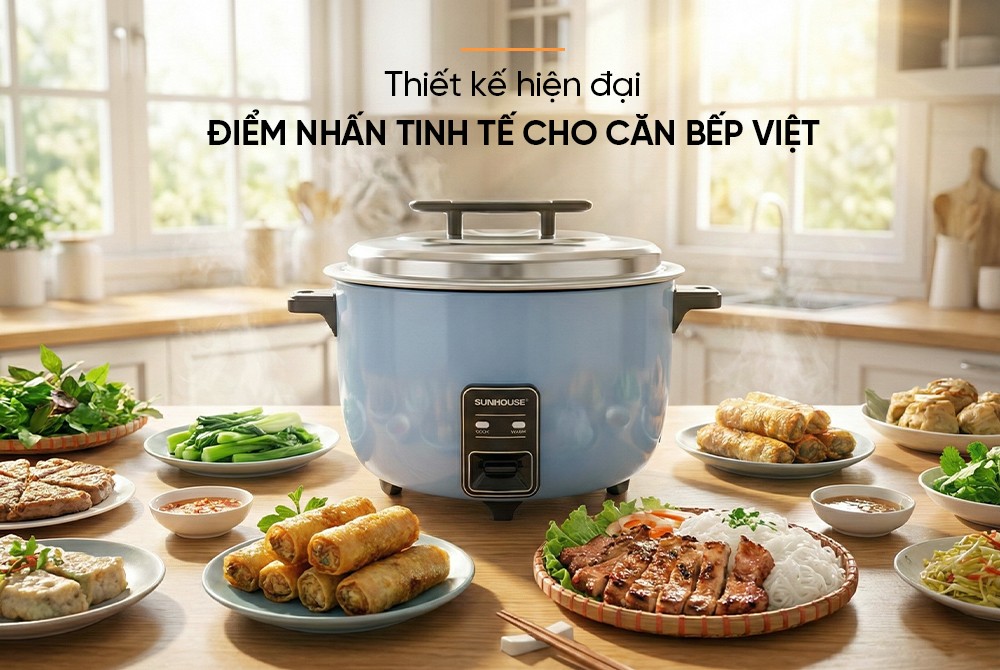 Nồi Cơm Điện Nắp Rời 10L Sunhouse SHD8166 - Bảo Hành 12 Tháng, Lòng Nồi ...