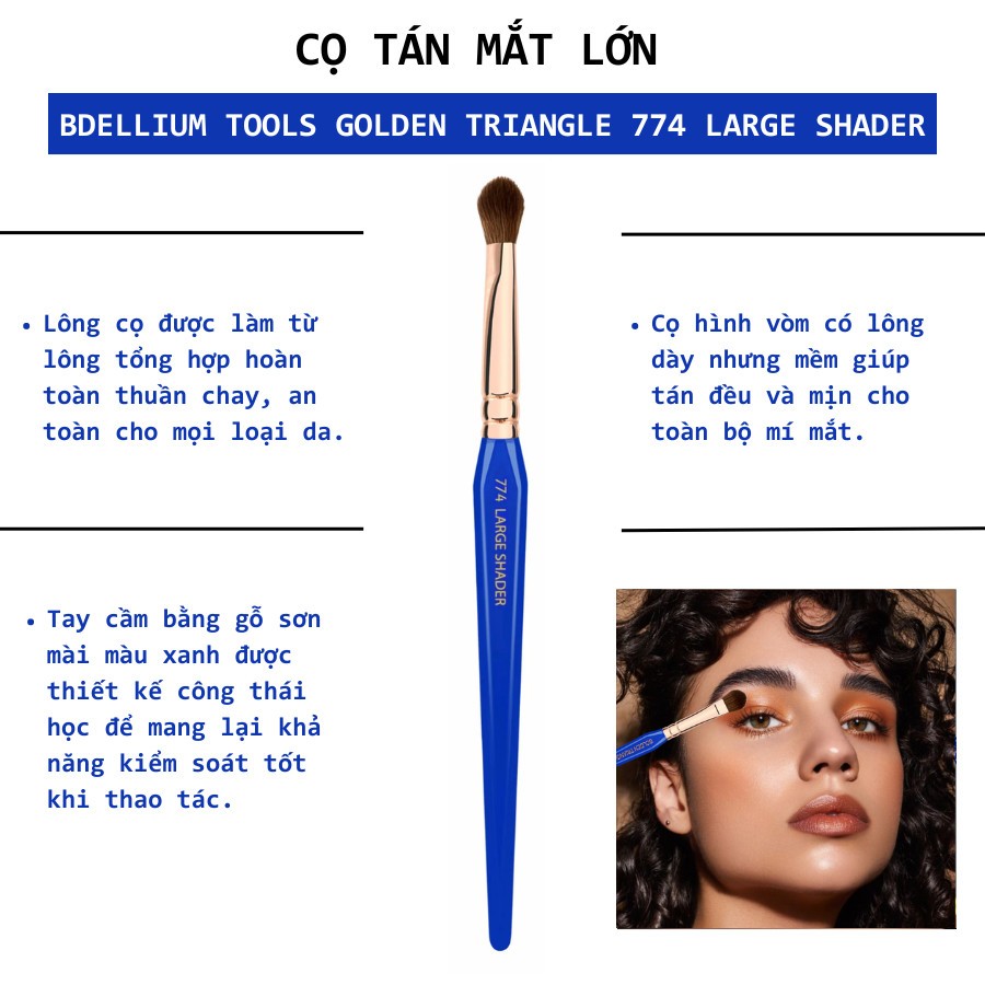 Cọ Tán Mắt Lớn Bdellium Tools Golden Triangle Large Shader B774 ...