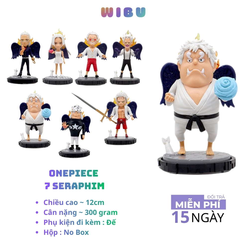 Mô Hình One Piece Bộ 7 Nhân Vật Chibi Seraphim Cao 12cm – Figure Có Phụ ...