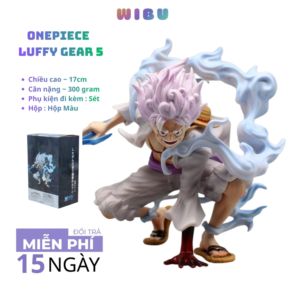 Mô Hình OnePieceLuffy gear 5 nika cầm sét - Cao 17cm - nặng 300gram ...