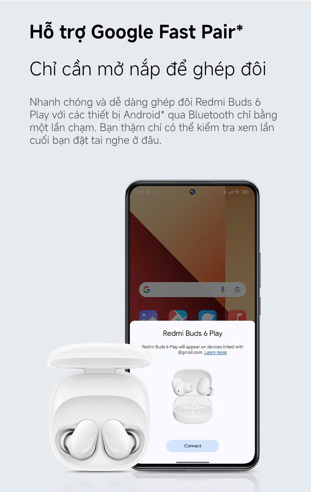 Tai Nghe Bluetooth Redmi Buds 6 PLay Hồng BHR8775GL/ Trắng BHR8773GL ...