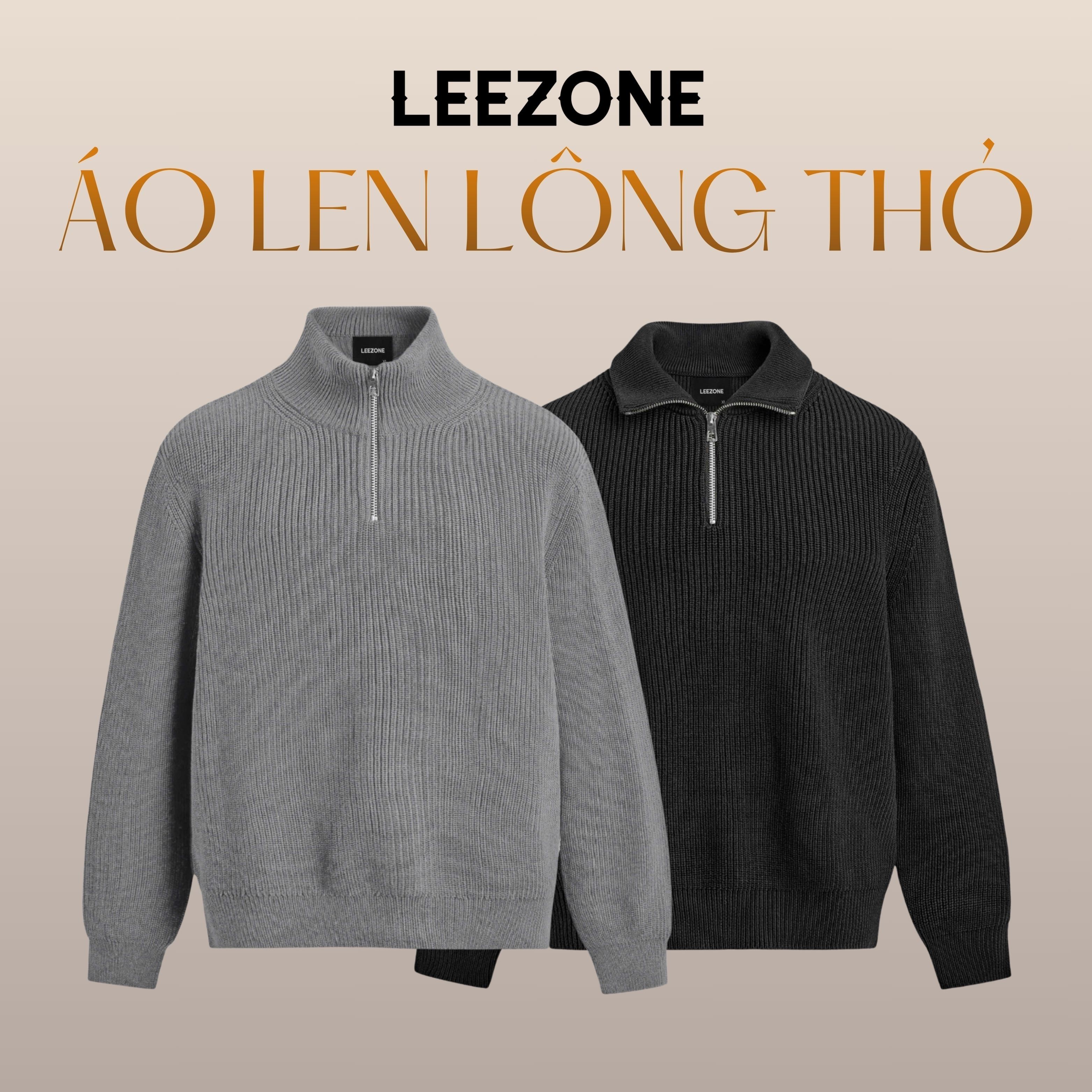 Áo Len Nam LeeZone Mặc Được Hai Kiểu Cao Cấp Mềm Mịn | Áo Len Cổ Trụ ...