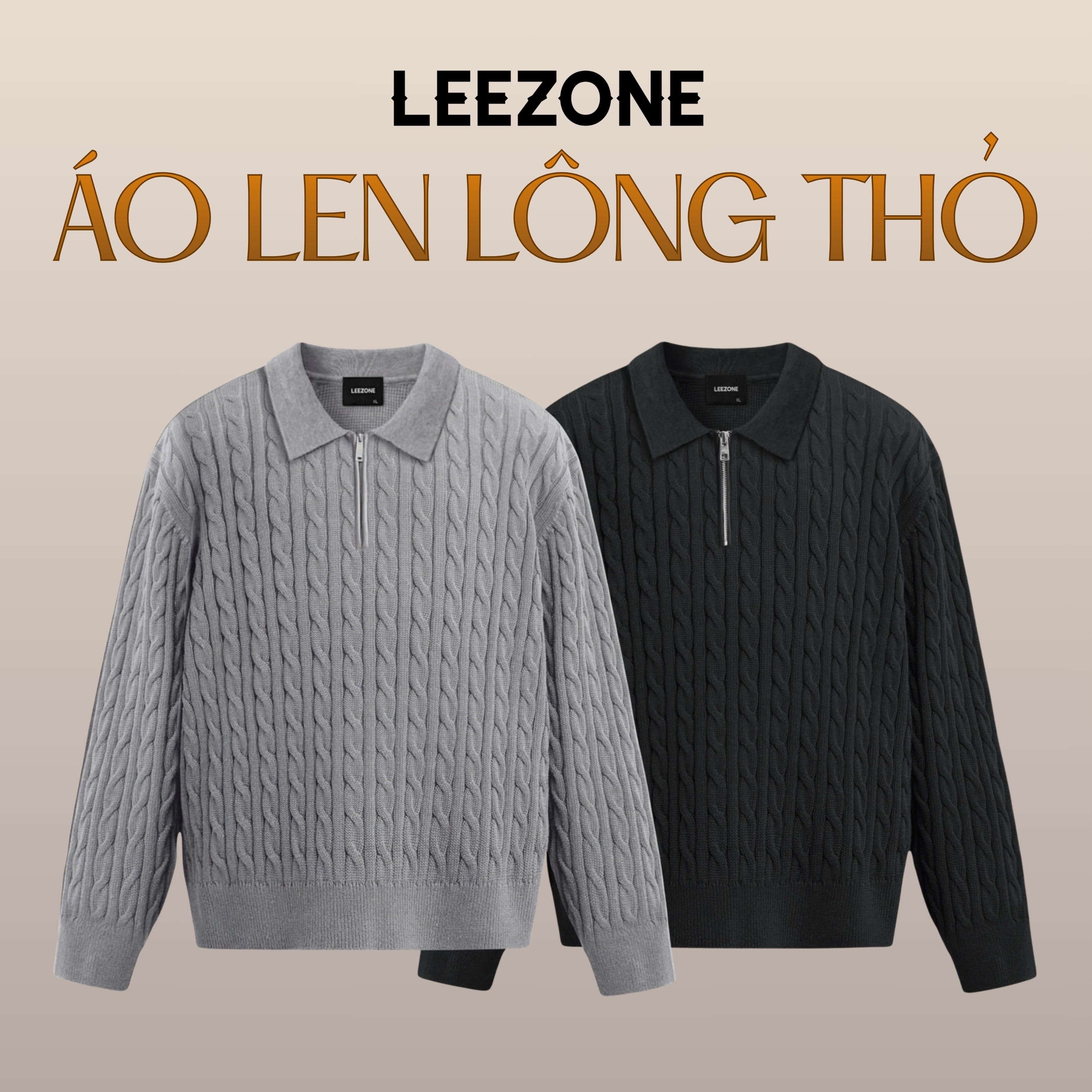 Áo Len Nam LeeZone PREMIUM | Áo Len Vặn Thừng | Shopee Việt Nam