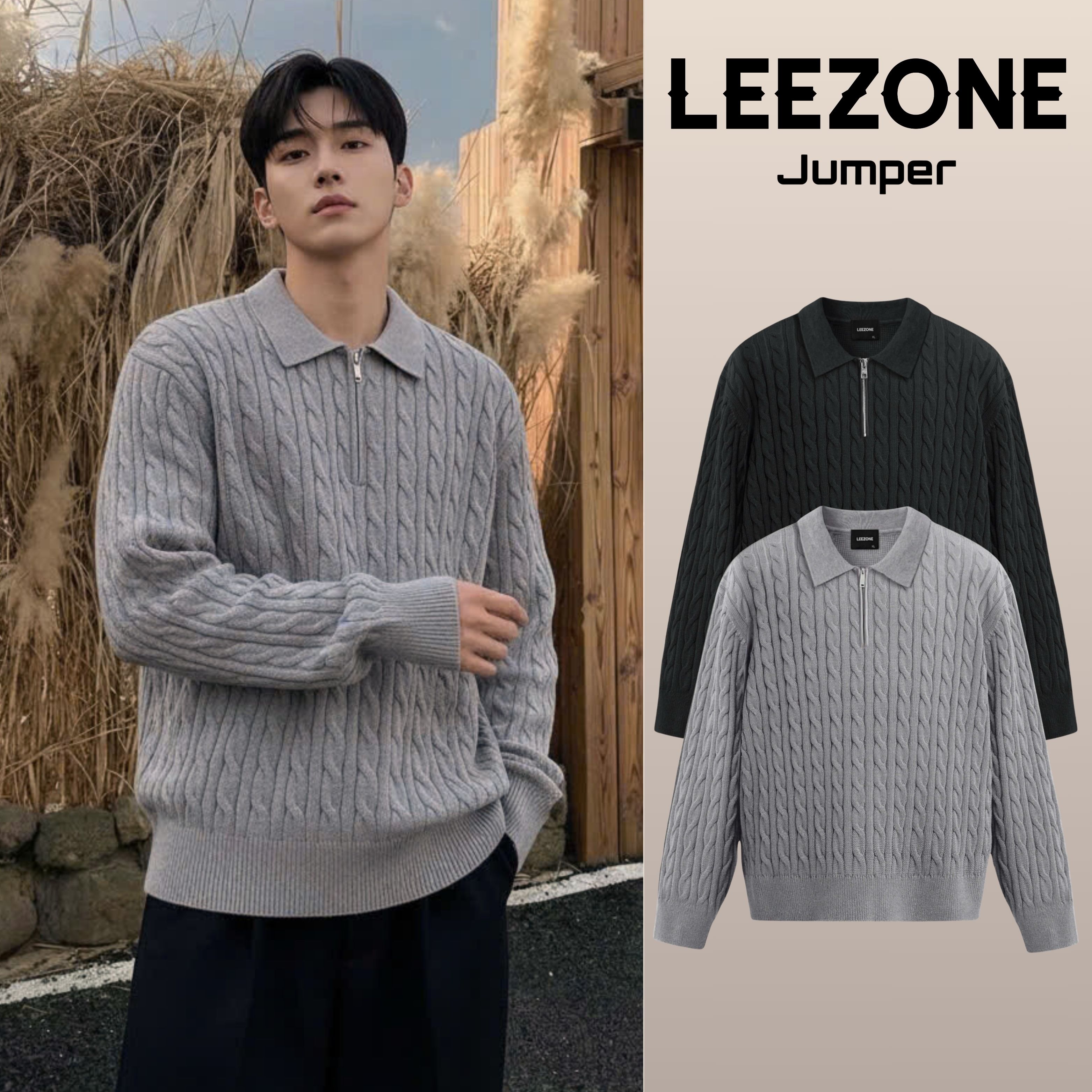 Áo Len Nam LeeZone PREMIUM | Áo Len Vặn Thừng | Shopee Việt Nam