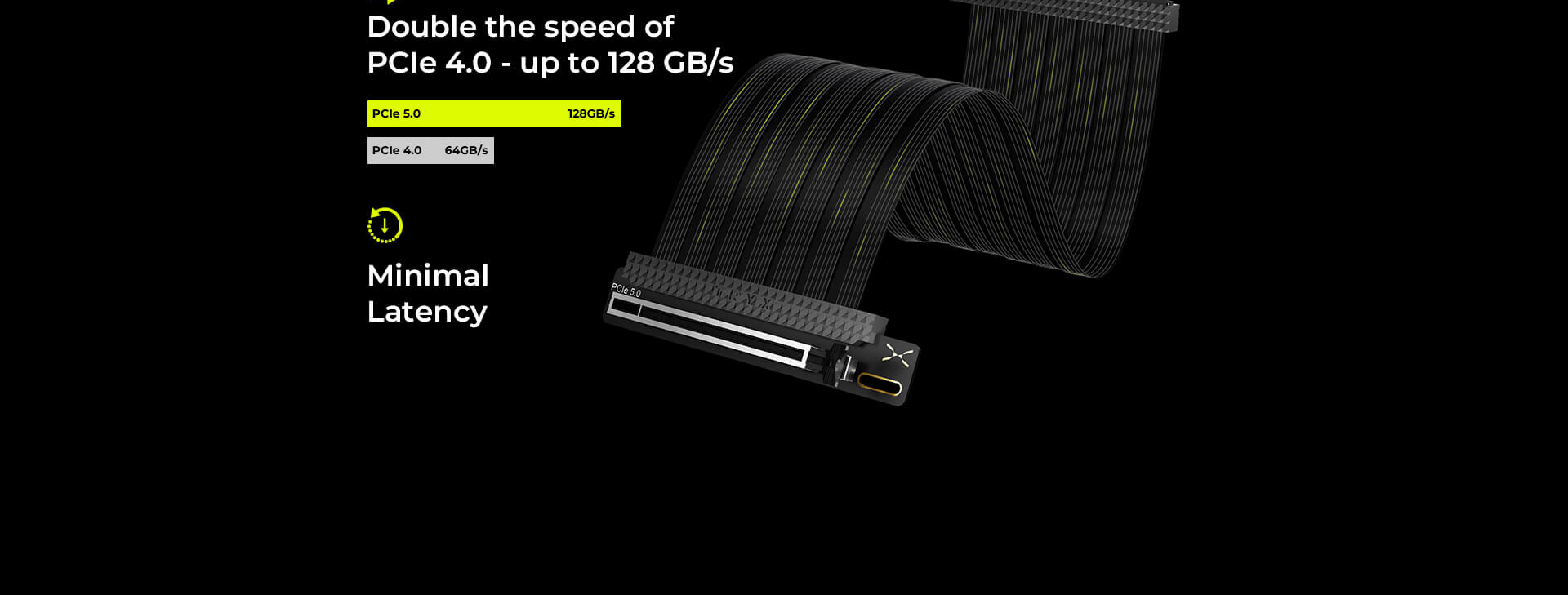 Cáp Riser VGA TRYX PCIe 5.0 x16, kích thước 200-300mm - Hàng chính hãng ...