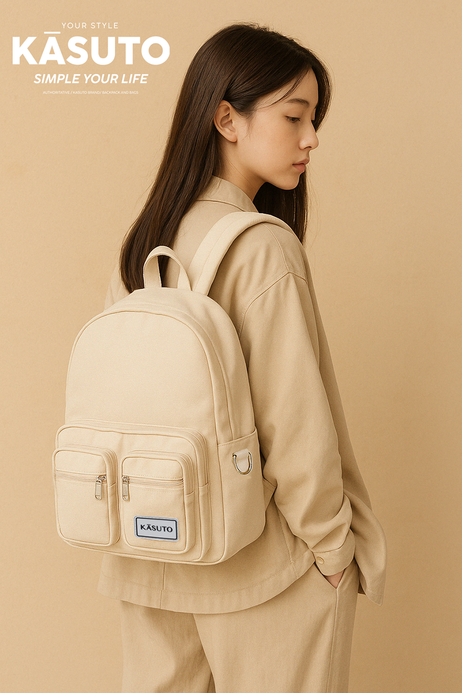 Balo Nam Nữ KASUTO BRAND GloBal Backpack Vải Canvas Chống Nước, Cứng ...