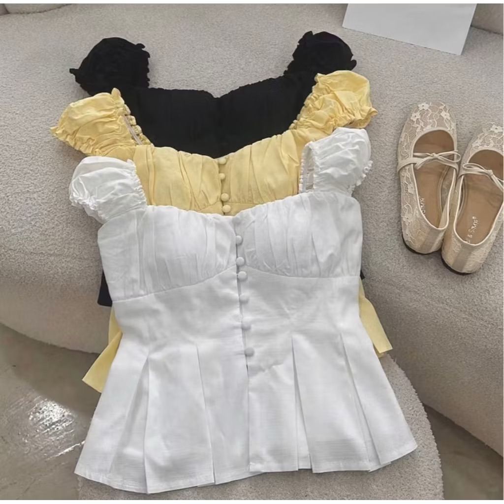 [ bigsize 60-90kg] Áo kantop tiểu thư nút bọc mã 542 | Shopee Việt Nam