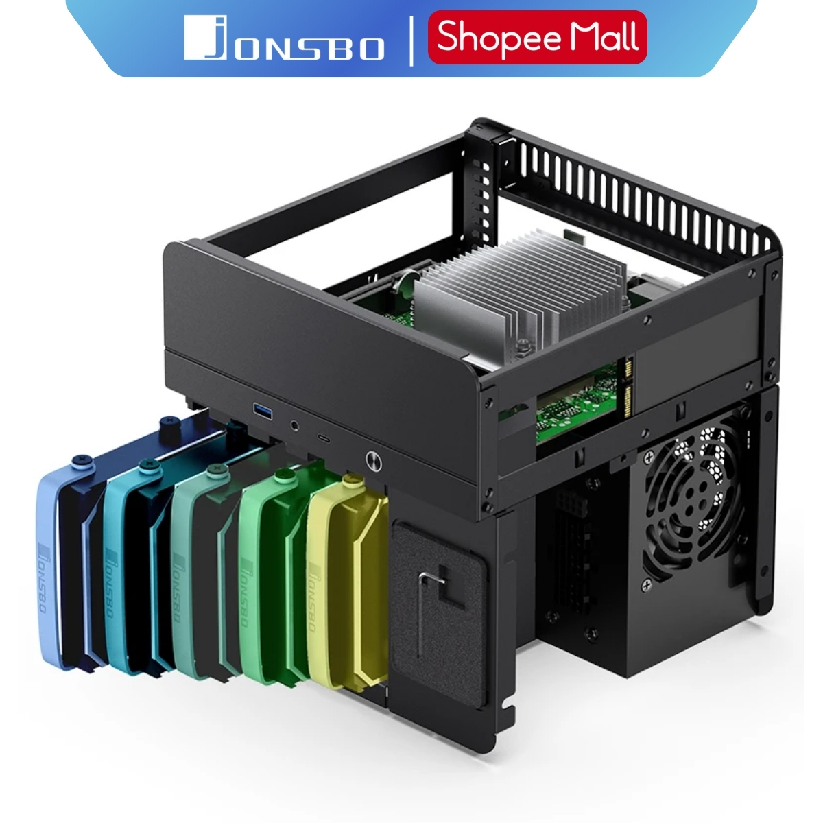 Vỏ Case PC NAS Jonsbo N2 Black – Nhỏ Gọn, Cao Cấp, Tối Ưu Lưu Trữ 5 HDD ...