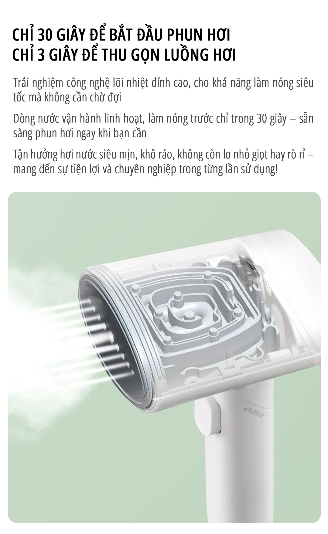 Bàn ủi hơi nước cầm tay miLife MW-811 gấp gọn | Shopee Việt Nam