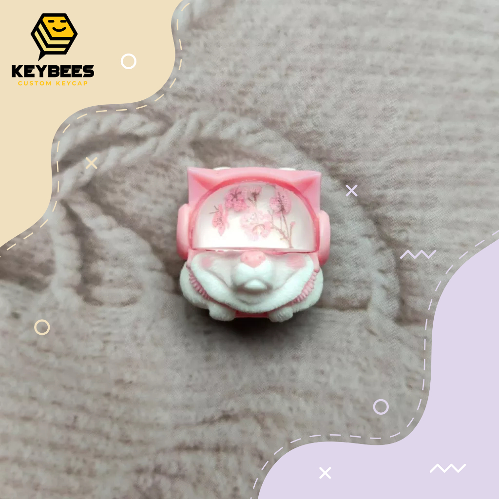 Artisan Keycap - Nút bàn phím cơ resin handmade Sirius Keycap Hoa Đào ...