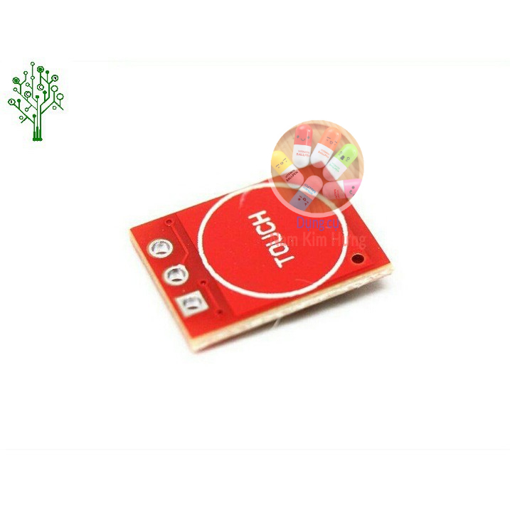Module nút cảm biến chạm TTP223 đỏ - Touch sensor cảm ứng điện dung ...