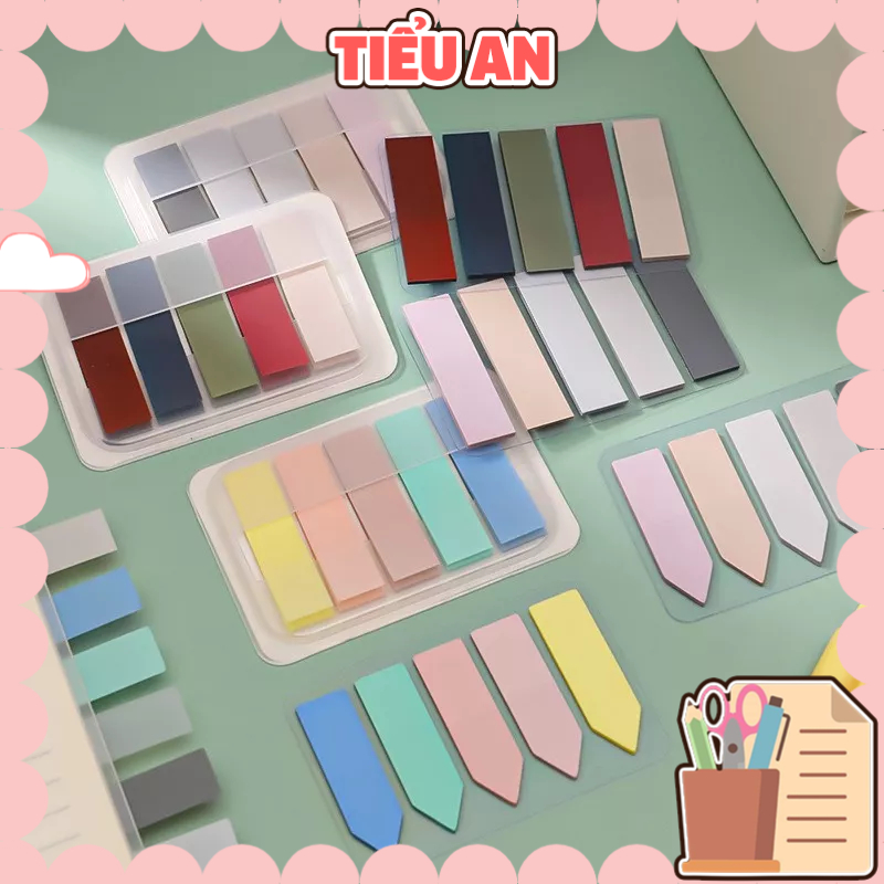 Giấy Note đánh dấu trang - Giấy phân trang Bộ 5 Màu Pastel Cá Tính (100 ...