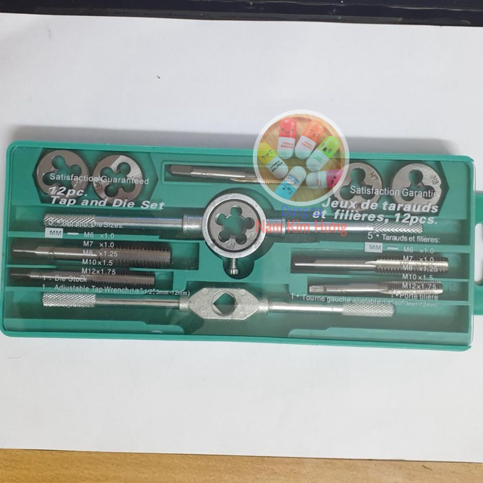 Bộ tay quay taro tạo ren trong và ngoài 12 chi tiết M6-M12 | Shopee Việt Nam