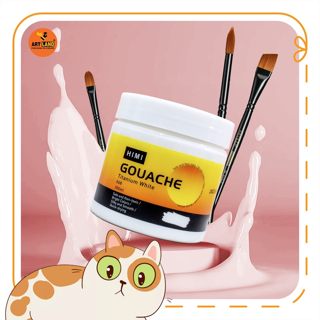 Màu Gouache Màu bột, wat, Himi 200ml Dạng Hũ Tiện Lợi Artland | Shopee ...