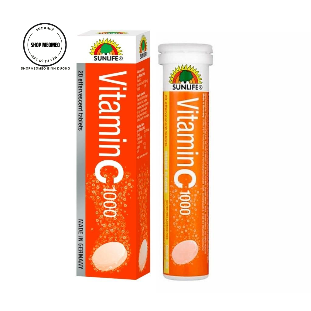 [Made in Germany] Vitamin C Sủi Sunlife Vitamin C1000 Giúp Tăng Sức Đề ...