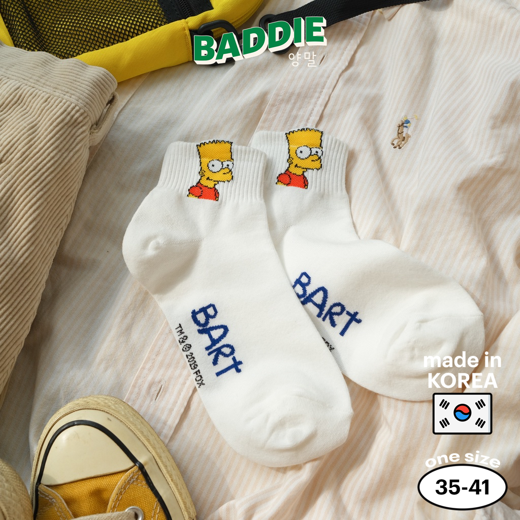 BART PORTRAIT - Tất vớ thấp cổ unisex nhân vật hoạt hình The Simpsons ...