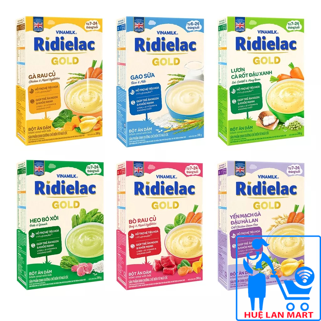 Bột Ăn Dặm Vinamilk Ridielac Gold / MetaCare Đủ Các Vị Hộp 200g ...
