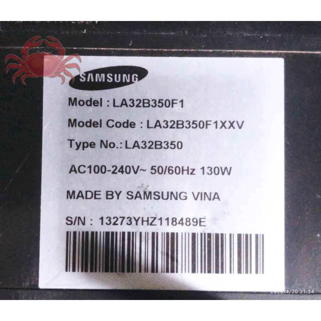 Bo mạch TV LCD Samsung LA32B350F1 tháo máy | Shopee Việt Nam