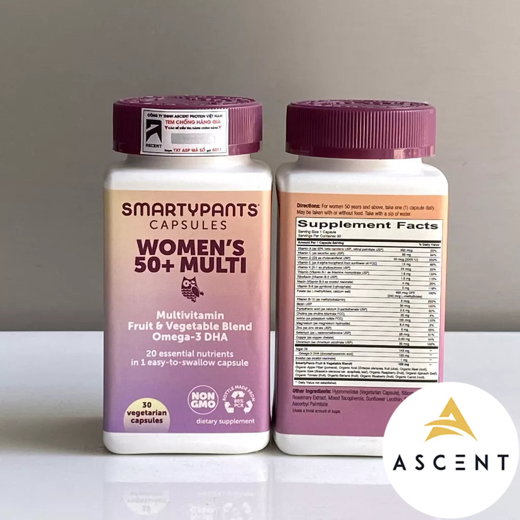 PHÂN PHỐI CHÍNH HÃNG Vitamin cho nữ giới cao tuổi Smarty Pants Women's ...