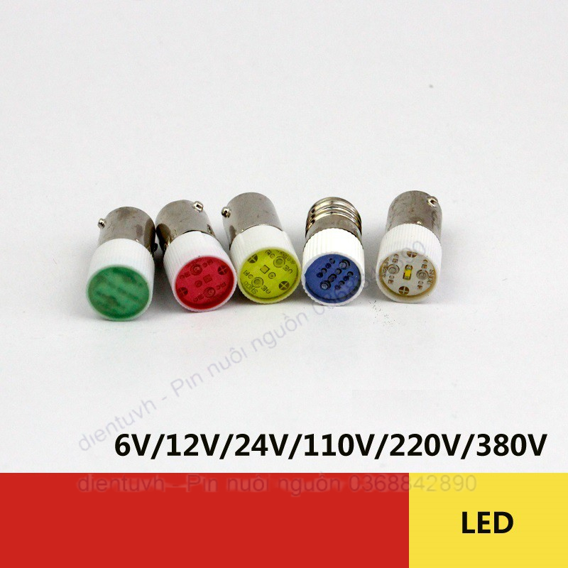 Bóng đèn LED thay thế đèn LSED IDEC Hạt đèn LED BA9S đuôi gài bóng Đèn ...