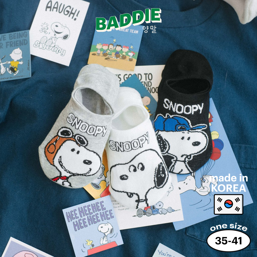SNOOPY HEAD - Tất vớ lười unisex nhân vật hoạt hình chú chó Snoopy, bản ...