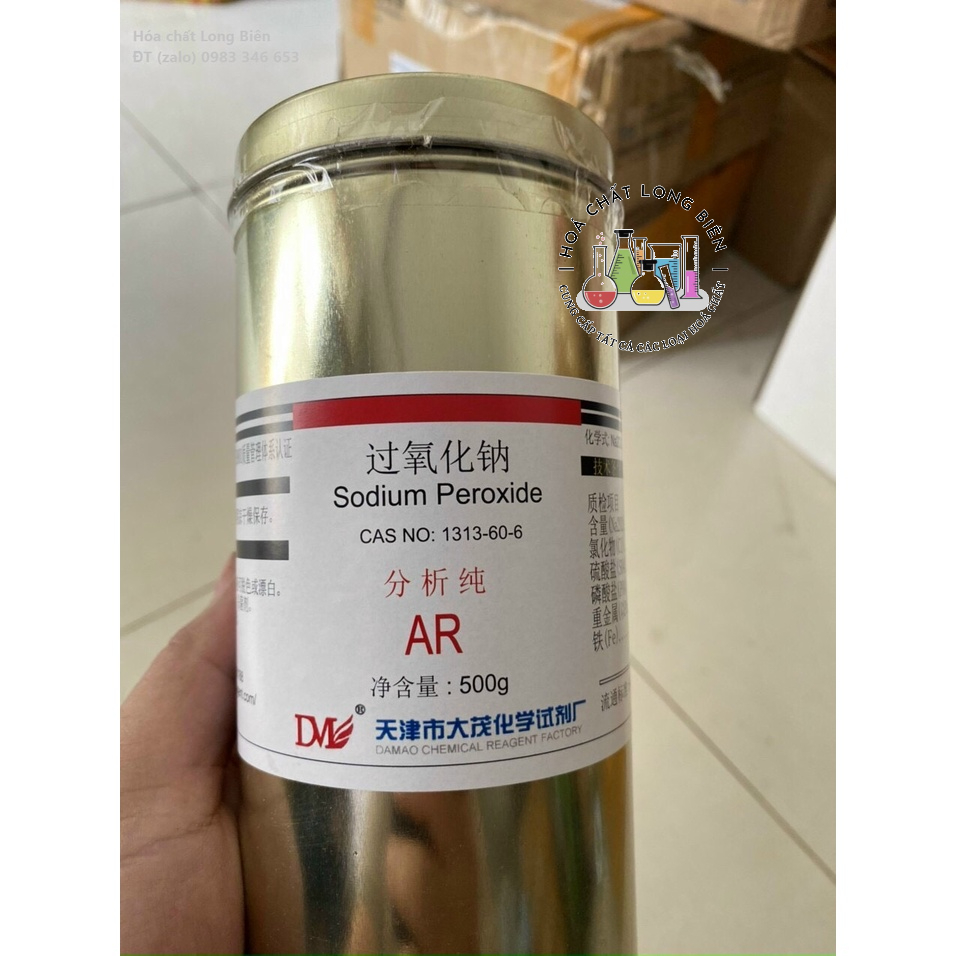 hóa chất sodium peroxide natri perxit Na2O2 cas: 1313-60-6 500g ...