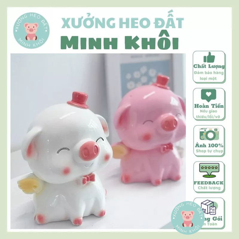 Heo đất tiết kiệm THIÊN THẦN CÁNH TIÊN SZ NHỎ siêu xinh (C20xD15xR13 ...
