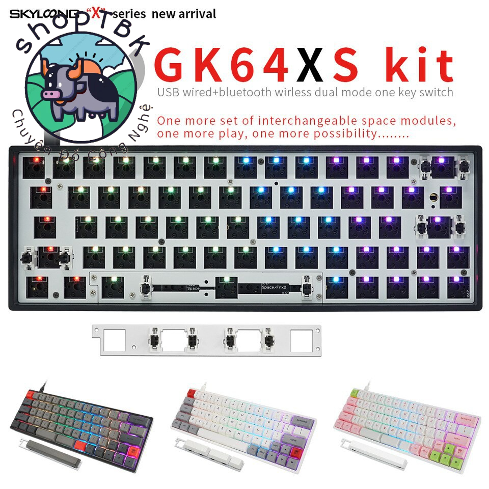 Bàn Phím Cơ GK64X hot swap vỏ Aluminum | Shopee Việt Nam