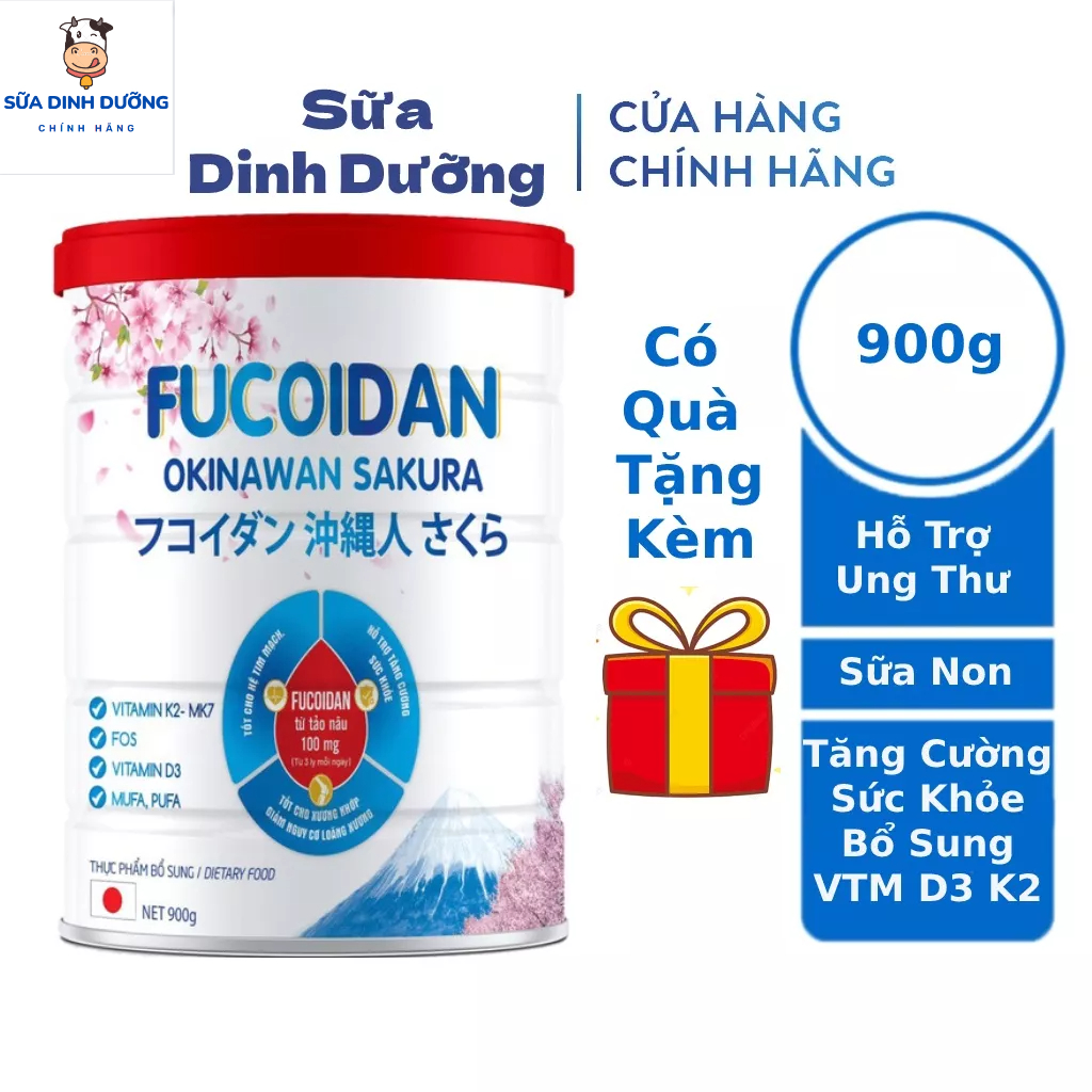 Sữa cho người ung thư Fucoidan Okinawan Sakura 900g giúp phục hồi sức ...