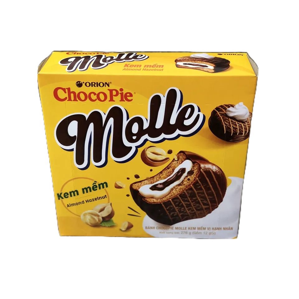 Bánh Chocopie Molle Kem Mềm Vị Hạnh Nhân Hộp 276G | Shopee Việt Nam
