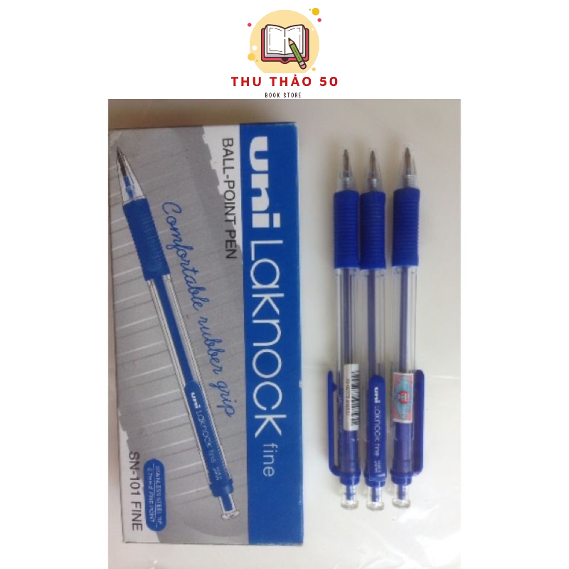 Bút bi Nhật Bản Mitsubishi Uni Lacknock SN-101 SN101. - Văn phòng phẩm Thu Thảo | Shopee Việt Nam