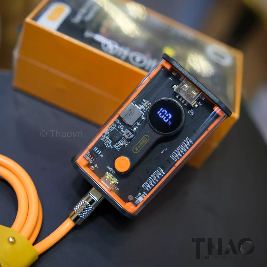 Pin dự phòng trong suốt BYZ, sạc nhanh PD, QC 22,5W với dung lượng 10.000mAh | 20.000mAh ...