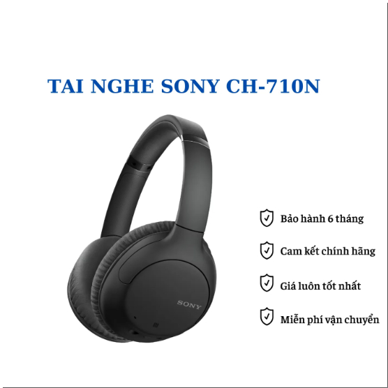 Tai Nghe Chụp Tai Không Dây Sony Wh-CH710- Pin 30H Chống Ồn Chủ Động ...