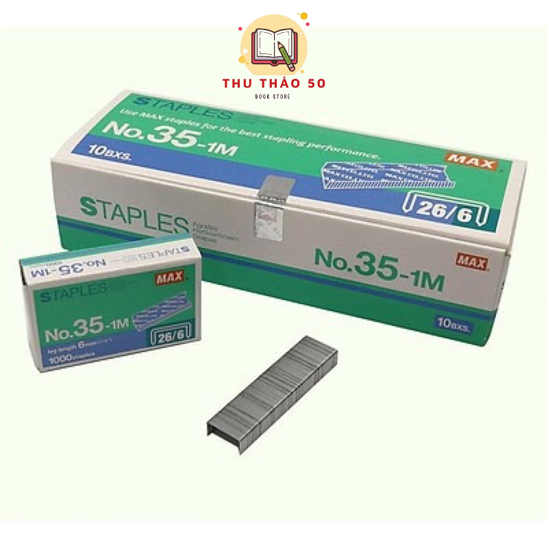 Kim bấm, ghim bấm hồ sơ số 3 No.3 26/6 HD Max Japan Nhật Bản. - Văn ...