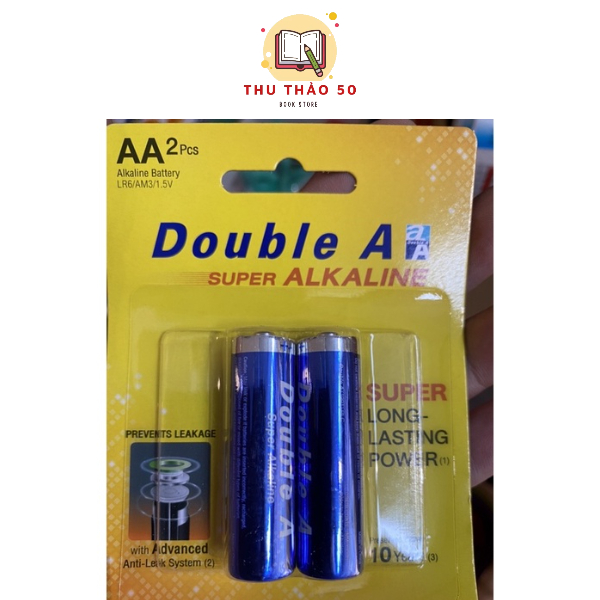 Pin con thỏ, pin kiềm, Double A super Alkaline không chảy nước: vĩ 2 ...
