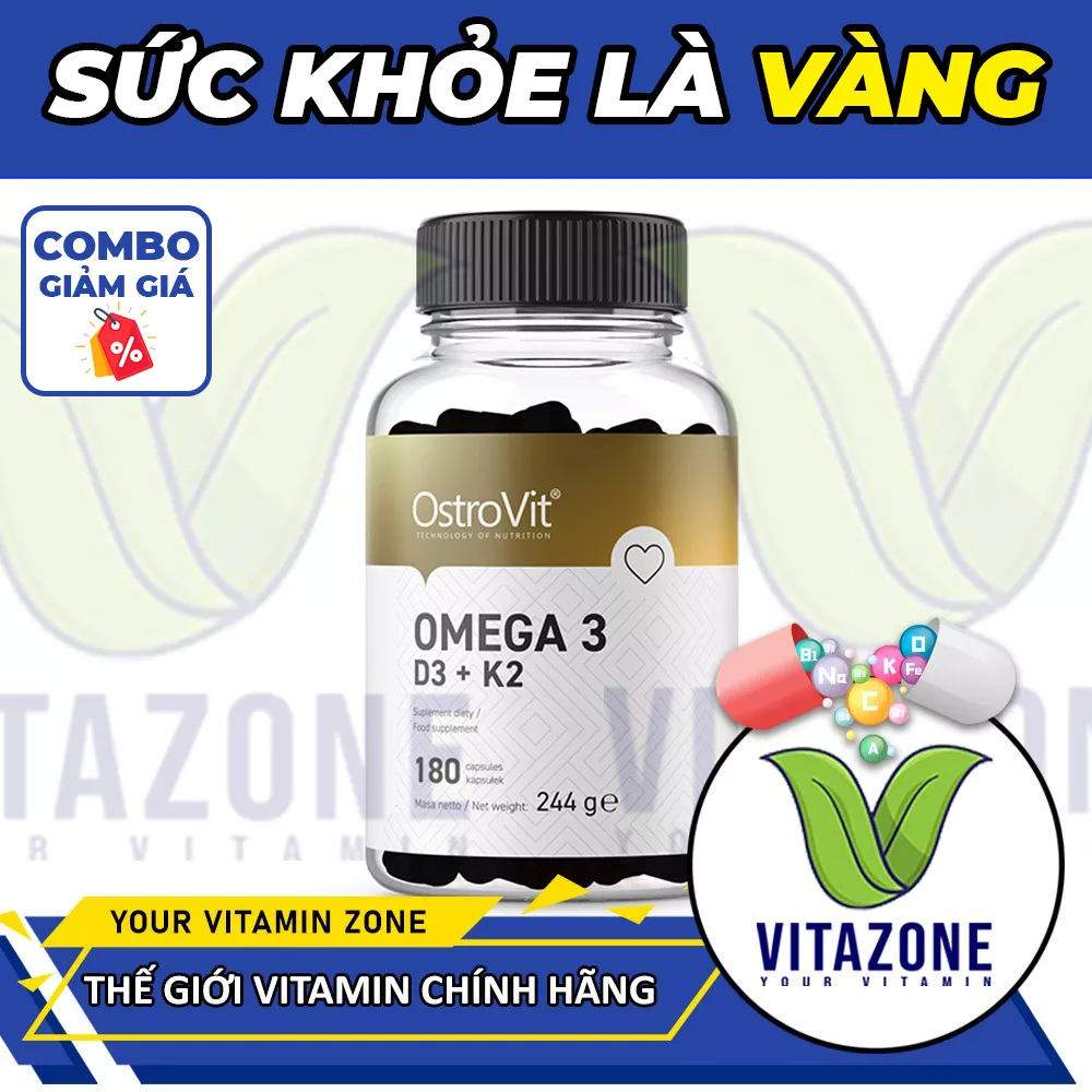 [Freeship] Viên Dầu Cá Ostrovit Omega 3 D3 + K2 ( 90-180v ) | Shopee ...