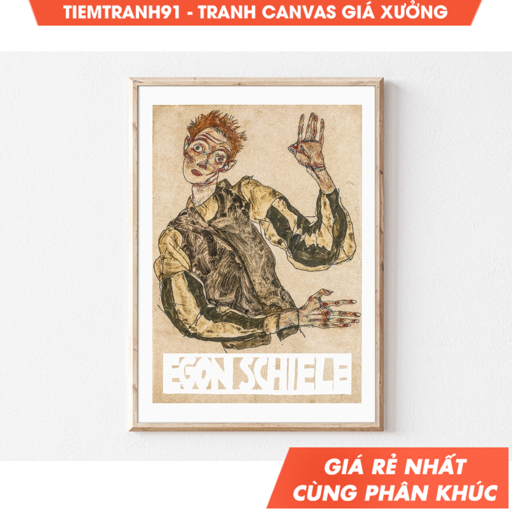 Tranh treo tường, Egon Schiele, Exhibition Poster, Bodies Sketch, Line ...