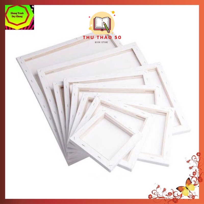 Khung vẽ tranh bằng chất liệu vải Canvas Can Vas cỡ A4-A3, dùng vẽ màu nước, màu dầu, Acrylic ...