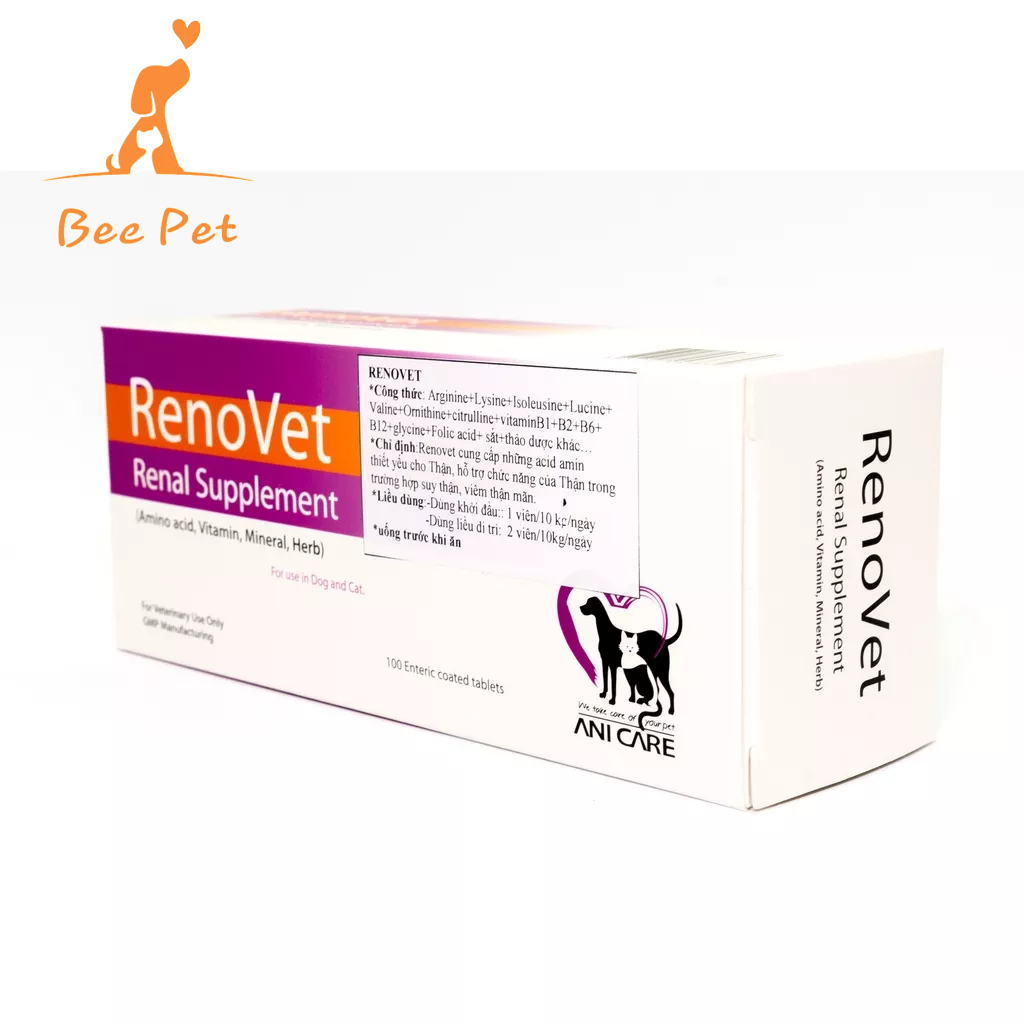 [ 1 VIÊN] RENOVET - BỔ THẬN, TĂNG CƯỜNG CHỨC NĂNG THẬN CHÓ MÈO | Shopee ...