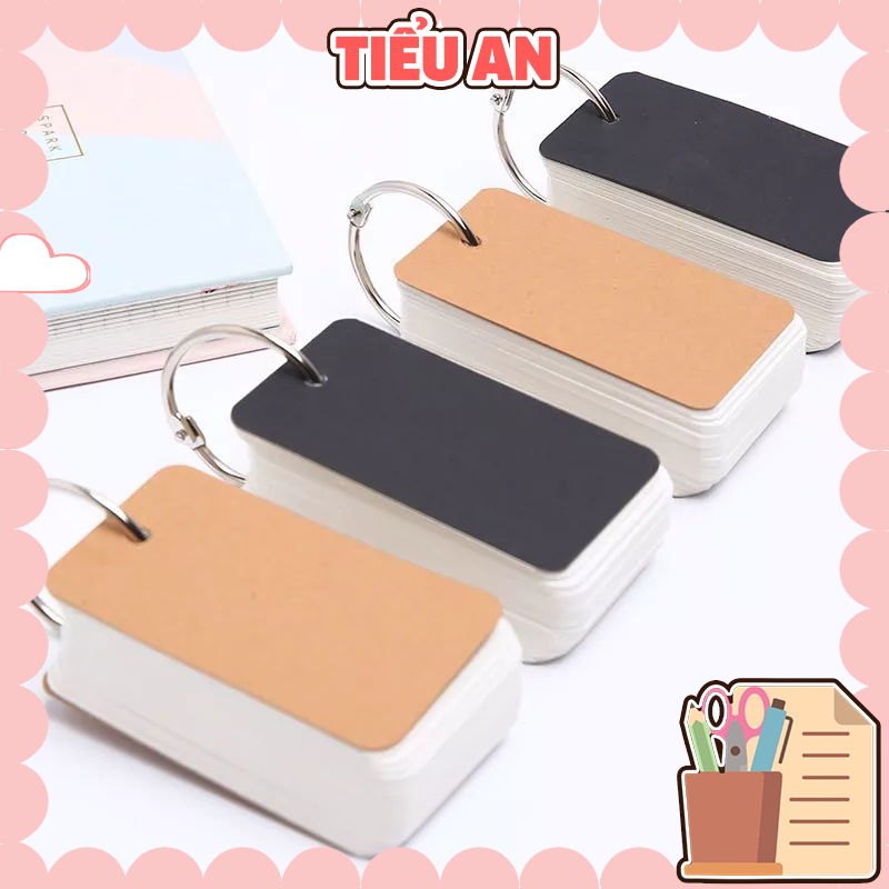 Giấy Flash Card Tiện Dụng 100 trang Để Note/ Ghi Chú - Màu Đen & Nâu ...