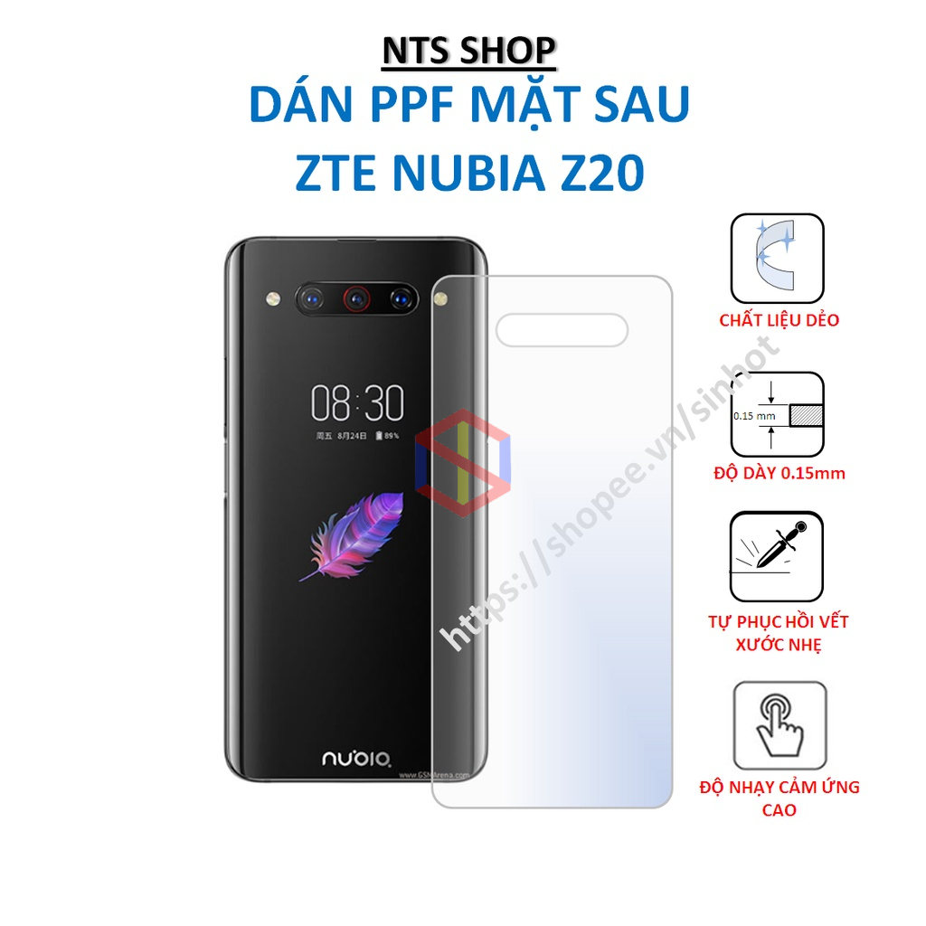 Dán PPF chống xước mặt sau ZTE Nubia Z20 | Shopee Việt Nam