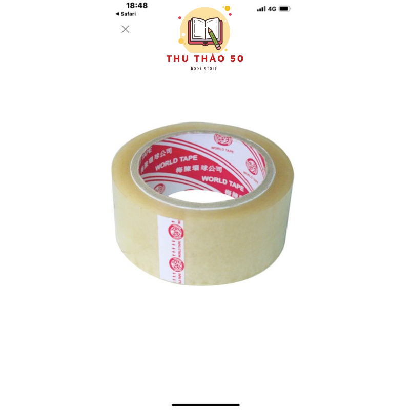 [ 1 CUỘN ] Băng keo trong , vàng lớn 48mm 100yard dán thùng hàng. - Văn phòng phẩm Thu Thảo ...