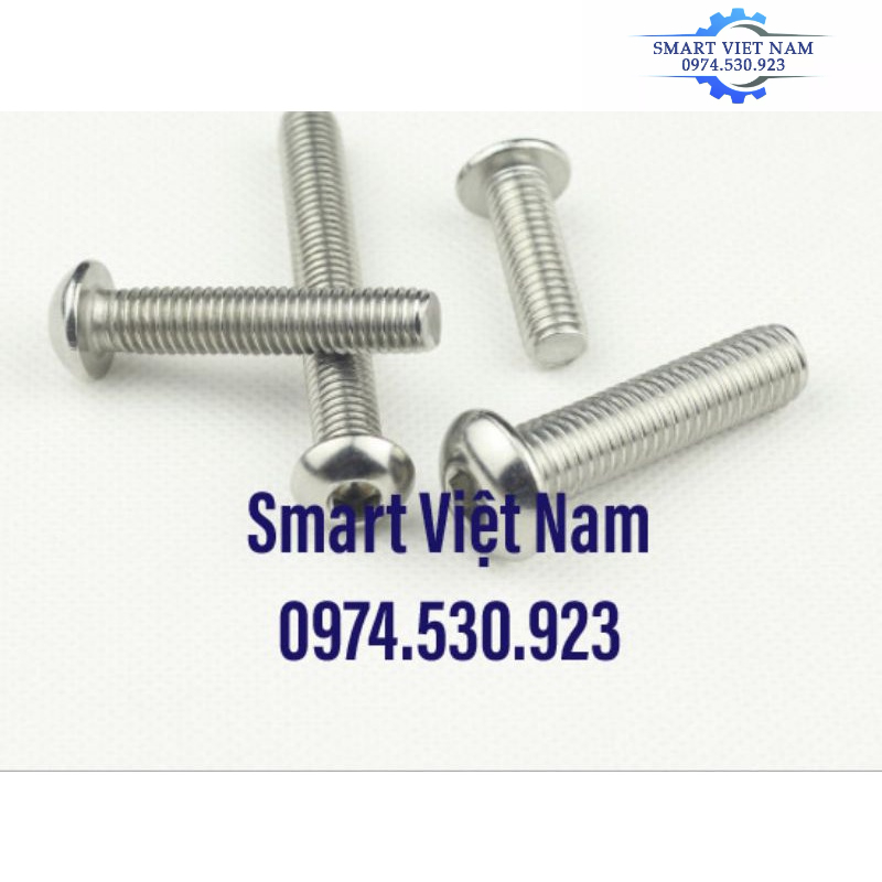 Bulong inox M4 lục giác chìm đầu cầu Combo 100 Chiếc | Shopee Việt Nam